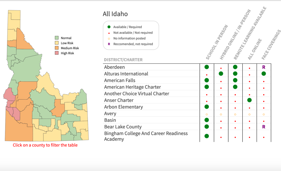 new map - Idaho Education News