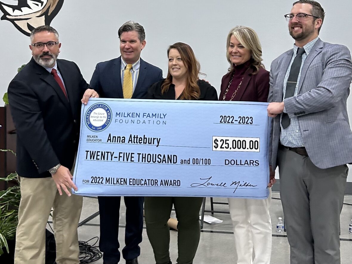 Ammon teacher wins Milken Educator Award